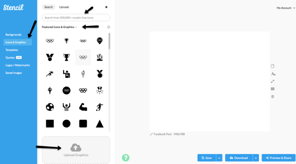 How to Create Images with Icons & Graphics using Stencil | Stencil